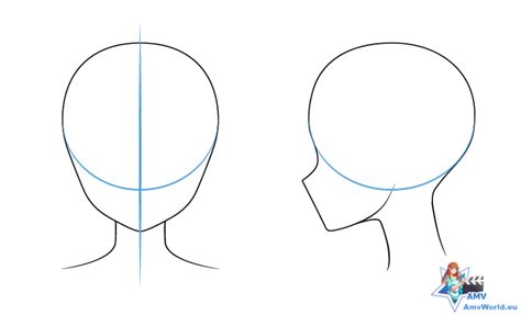 How To Draw Anime Heads Female Learn How To Draw A Front And Side View Of The Female Face And