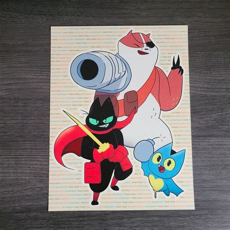 Mao Mao Poster Sticker And Charm Etsy