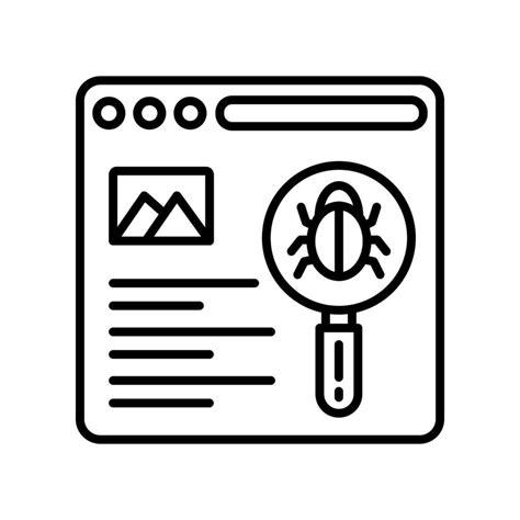 Debugging Icon In Vector Logotype 40814718 Vector Art At Vecteezy