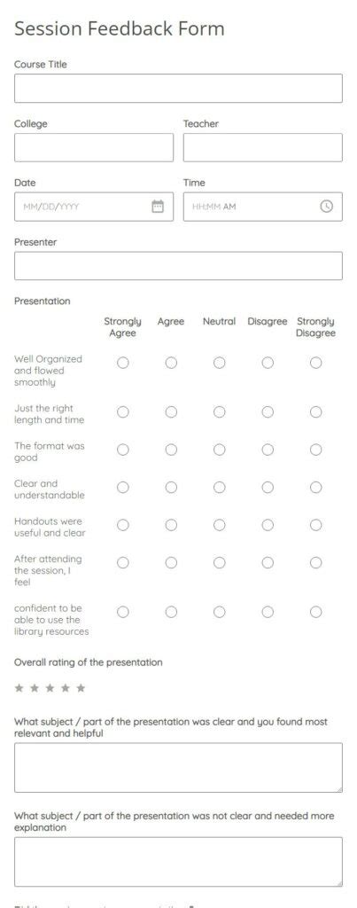 7 Feedback Forms For Schools And Universities 123formbuilder