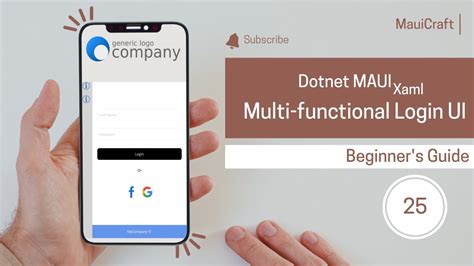 Dotnet Maui Beautiful Login Ui For Multipurpose Xaml Youtube