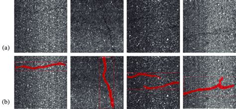 Crack Detection Of The Proposed Model A Original Road Crack Images Download Scientific