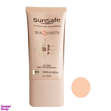 خرید و قیمت کرم ضد آفتاب رنگی سان سیف فاقد چربی با Spf50 رنگ بژ وانیلی