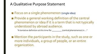 Ch6 Purpose Statement Qualitative PPT