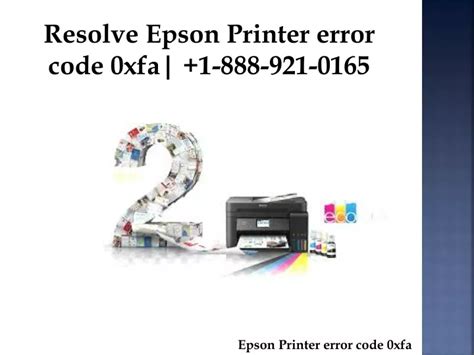 Ppt Resolve Epson Printer Error Code Xfa Powerpoint Presentation Id