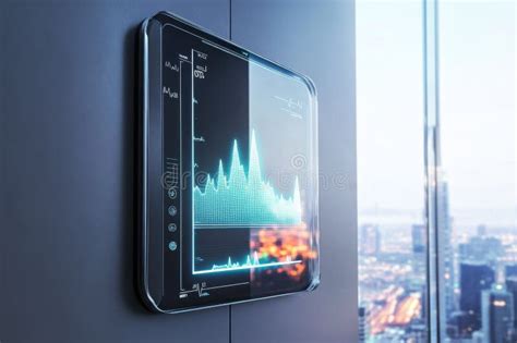 Modern Digital Display Showcasing Real Time Data Analysis In A High