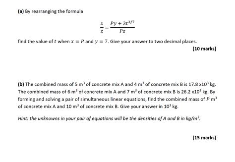 Solved In each case the number 𝑃 in the question is Chegg com