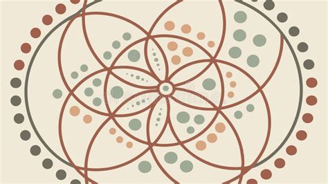 Geometric Floral Pattern Outline Vector Design Generative Ai Stock Vector Illustration Of