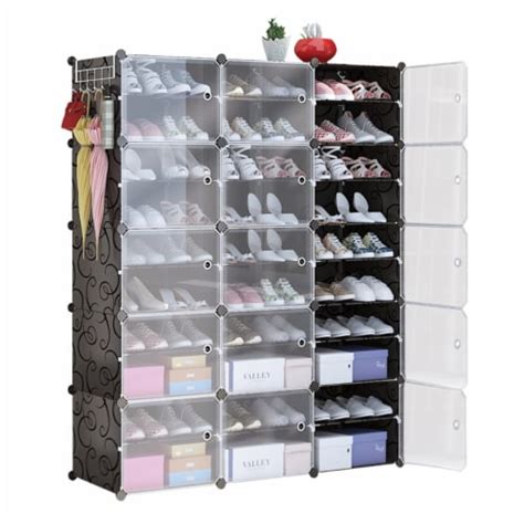 10 Tier 3 Row Shoe Rack Organizer Stackable Free Standing Shoe Storage