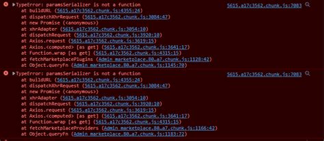 After Updating The Strapi Version The Marketplace Page Opens With An Error · Issue 16261
