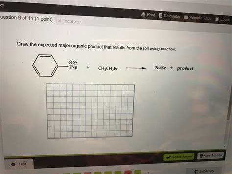 Solved Draw The Expected Major Organic Product That Results