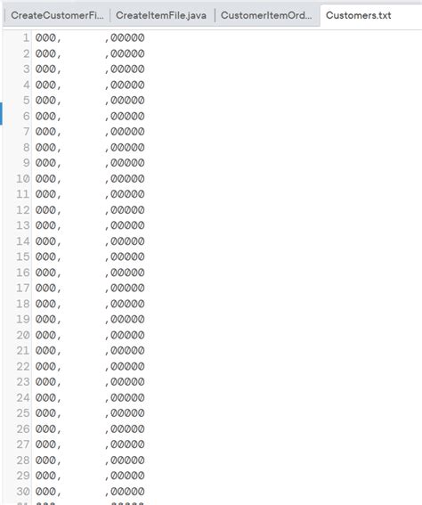 solved write a program named createcustomerfile java that