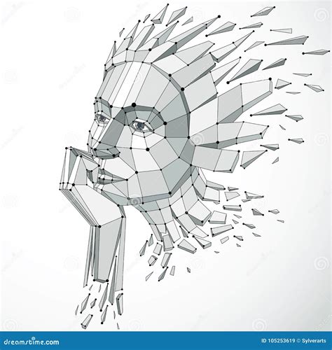 Set Of Deformed Wireframe Cones From Different Sides Vector Abstract Geometric 3d Objects