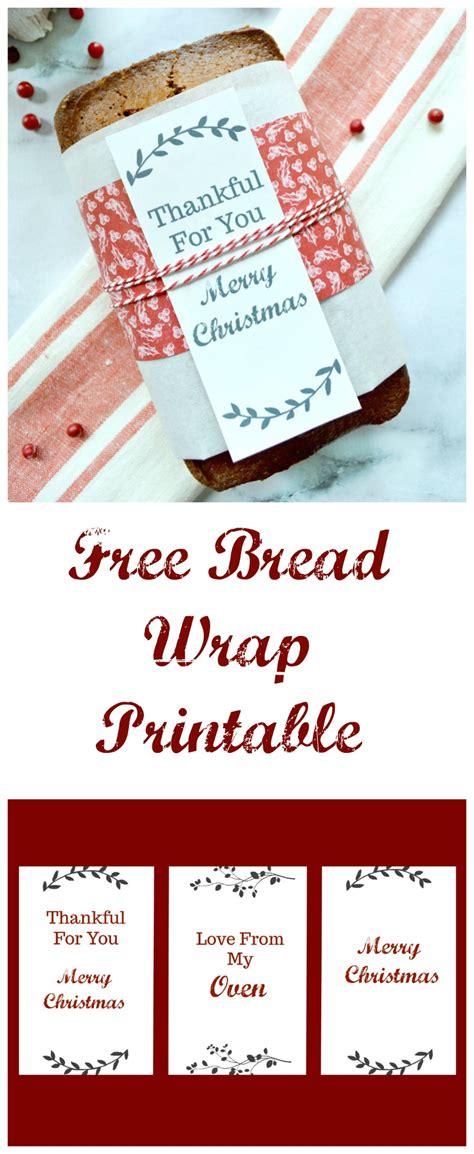 Bread Wrapper Free Printable My Uncommon Slice Of Suburbia
