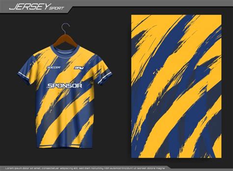 Sports Geometric Racing Jersey Design Royalty Free Vector