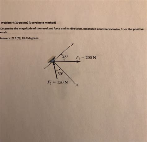 solved problem 4 10 points coordinate method determine