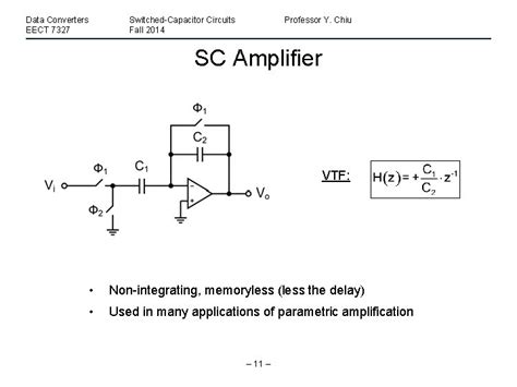 Differential Switched Capacitor Amplifier