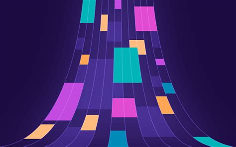 Geometric Shapes Curve Flow Abstract Background Stock Illustration
