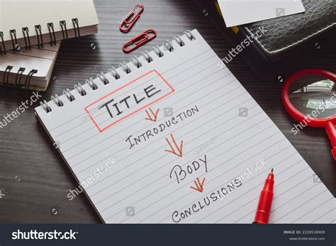 Report Writing Format Outline Concept On Stock Photo Shutterstock