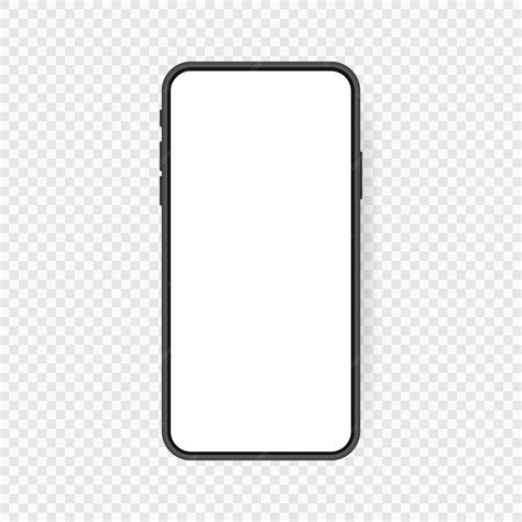 인포 그래픽 또는 프리젠 테이션 Ui 디자인 인터페이스에 대한 투명한 배경 템플릿에 고립 된 현실적인 스마트 폰 빈 화면 전화