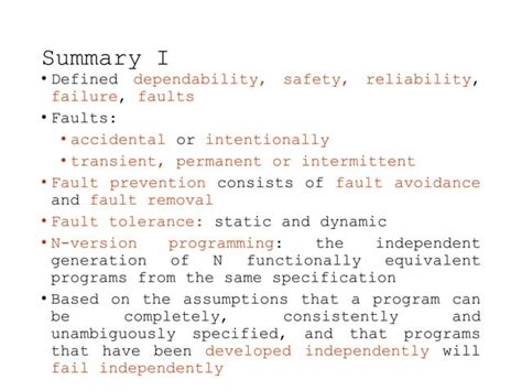 Real Time Systems Fault Tolerance Redundancy Ppt
