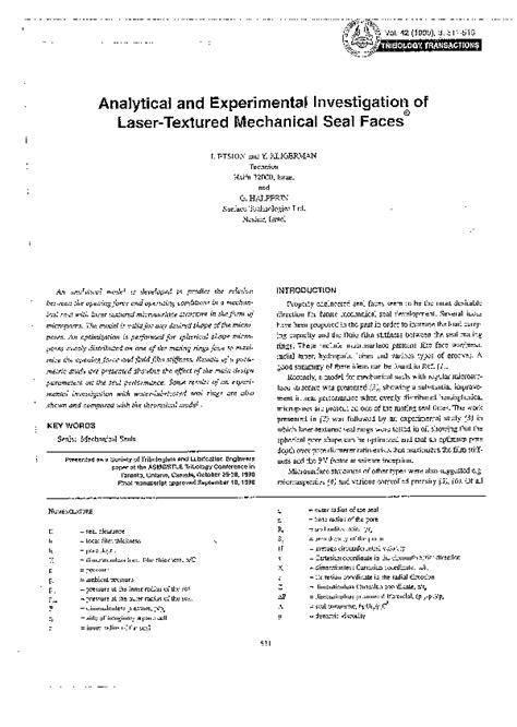 Pdf Analytical And Experimental Investigation Of Laser Textured