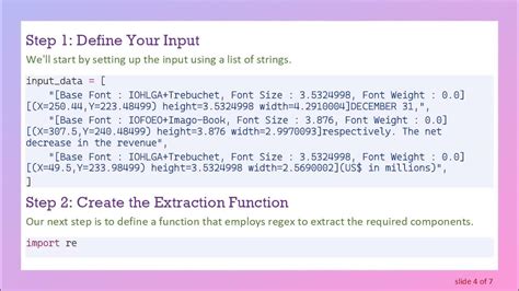 Extract X Coordinates And Associated Text From A String Using Python