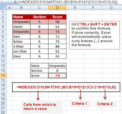 Ways To Lookup Multiple Criteria Or Conditions In Excel