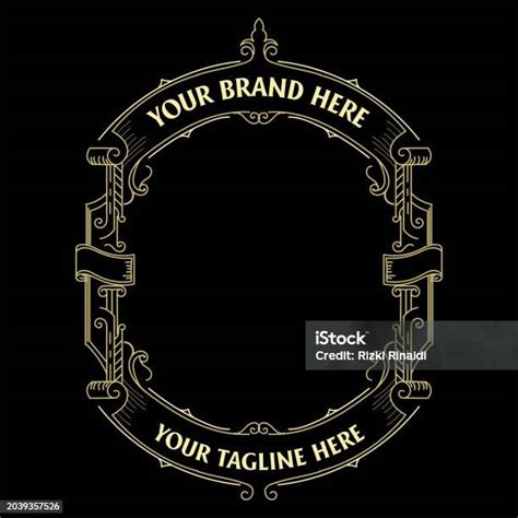 포도 수확 Retro 장식 공백 테두리 구조 왕 배지 상징 우표 상표 디자인 벡터 프레임에 대한 스톡 벡터 아트 및 기타 이미지