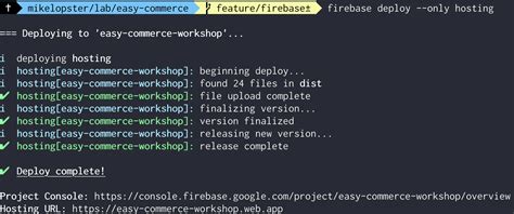 deploy hosting mikelopster docs
