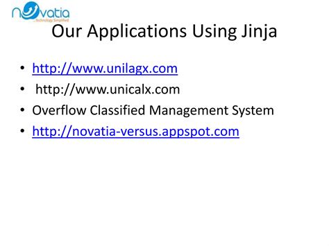 Jinja Template Engine Ppt