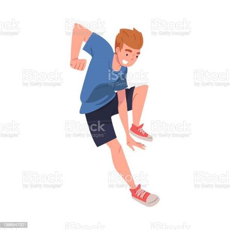 점프 남자 캐릭터 느낌 자유와 모션 비행 에 미드 에어 벡터 일러스트 명랑한에 대한 스톡 벡터 아트 및 기타 이미지 명랑한 모션 몸짓 Istock