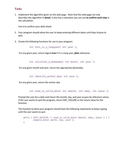 Solved Tasks Implement The Algorithm Given On The Web Chegg
