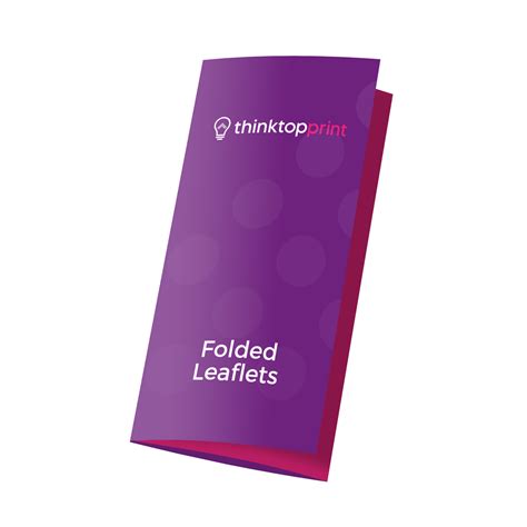 A4 Folded Leaflets Printed And Designed With Free Uk Delivery