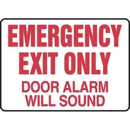 Accuform Exit Sign Aluminum 10 In W 7 In H FRMEXT591VA Zoro