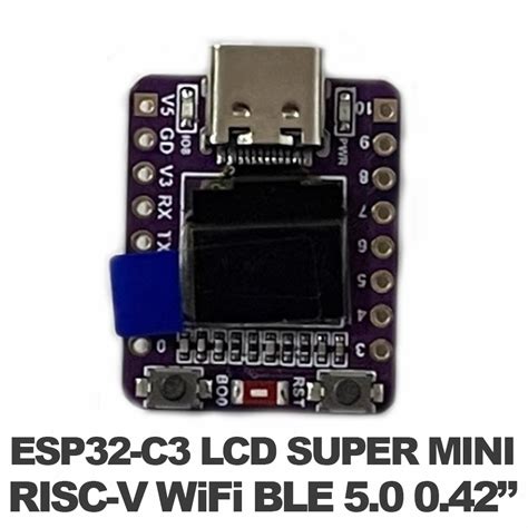 Jual Esp32 C3 Lcd Oled Board Risc V Wifi Ble 50 042 Display Super Mini Portable Shopee Indonesia
