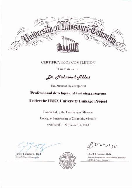 Certificate Dr Mahmoud Al Naimi Pdf