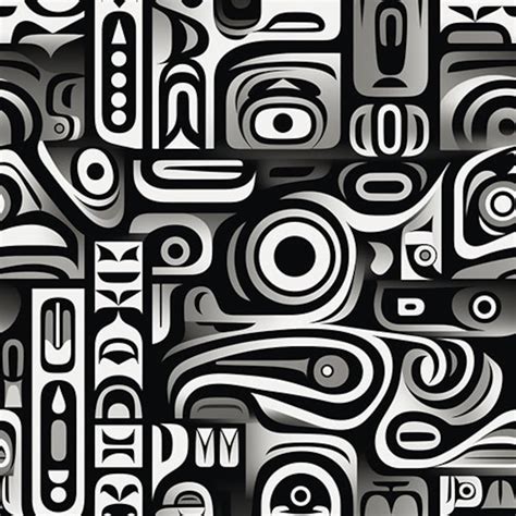 Tlingit Haida Formline Digital Paper Northwest Coast Art Scrapbook