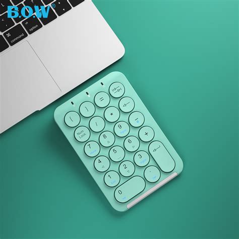Bow Hb159 Wireless Bluetooth Numeric Keypad Green Vibe Gaming