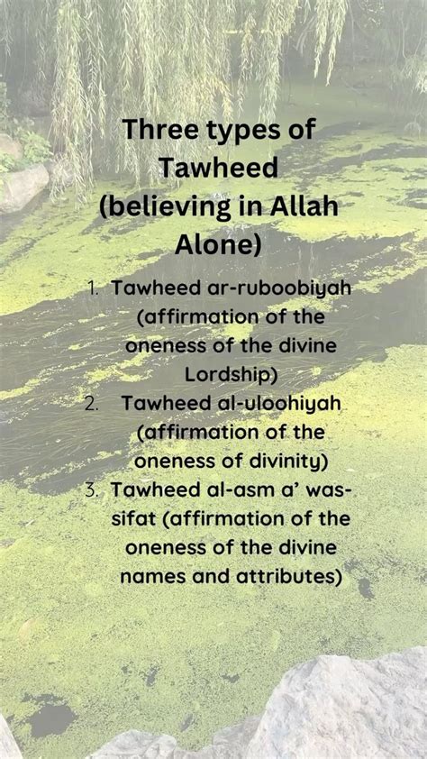 Tawheed Is The Foundation Of Islamic Belief Affirming The Oneness Of Allah In Three Core