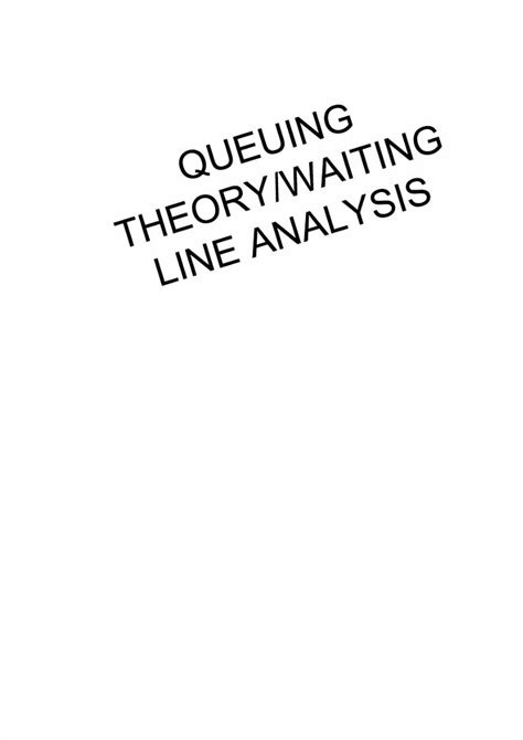 Pdf Basic Introduction To Queuing Theory Dokumen Tips