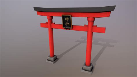 Japanese Torii 3d Model By Huntr3d