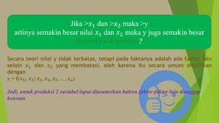 Produksi Dengan 2 Variabel Input PPTX
