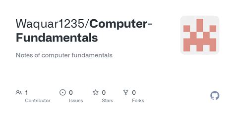 GitHub Waquar Computer Fundamentals Notes Of Computer Fundamentals