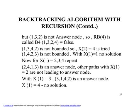 Backtracking Algorithms Of Ada Pdf