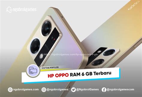 Daftar Lengkap Hp Oppo Ram Gb Terbaru