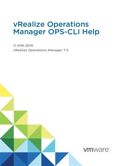 Vrealize Operations Manager 75 Cli Guide Pdf Command Line Interface Software