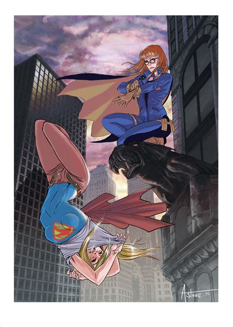 Artstation Batgirl Vs Supergirl Vittorio Astone Dc Comics
