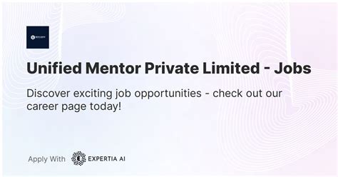 Unified Mentor Private Limited Career Page Jobs