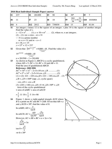 hkmo2016heatans pdf euclidean geometry euclidean plane geometry